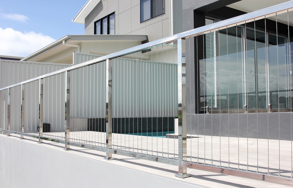 Vertical Wire Balustrade For Pool Fencing